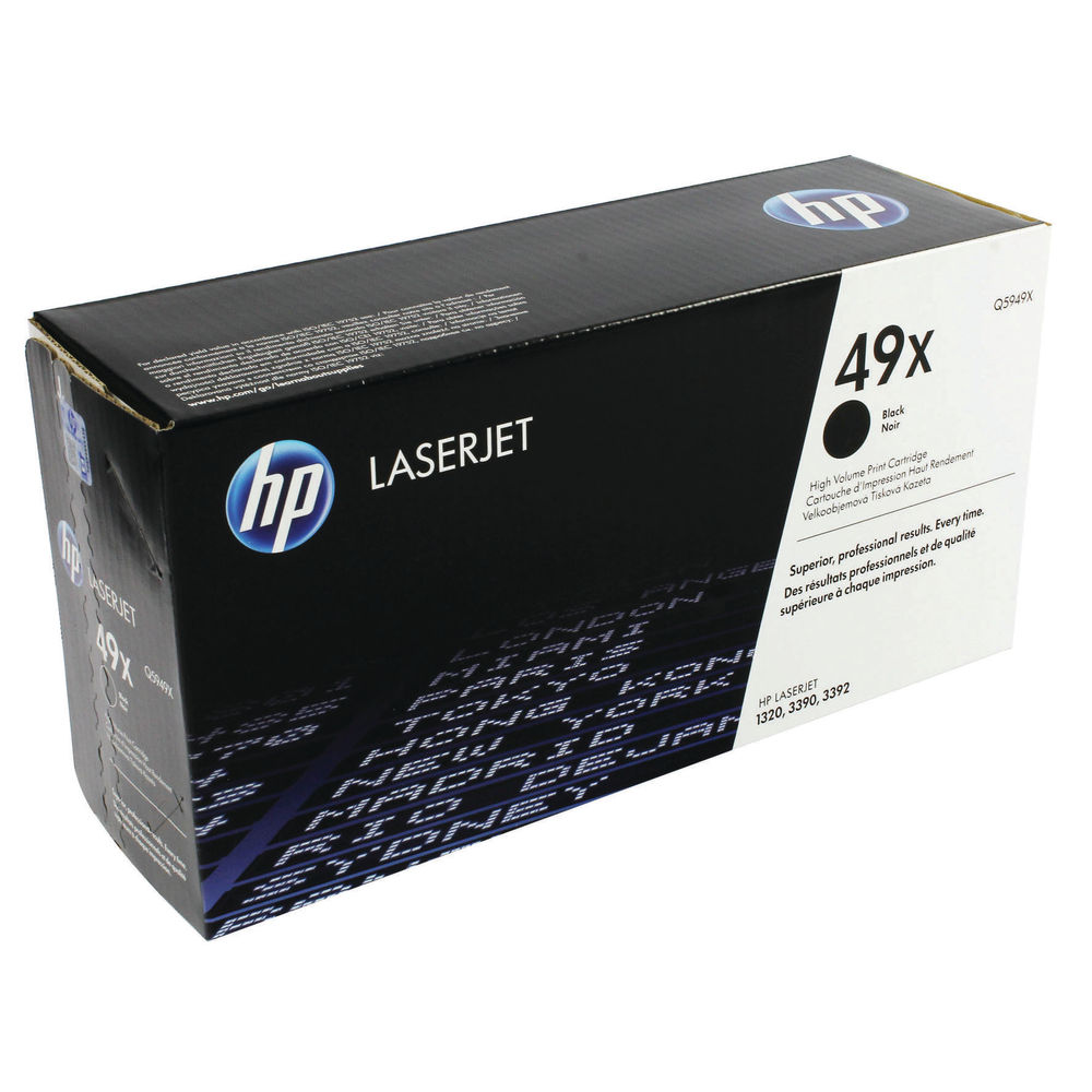 HP 49X Laser Toner Cartridge Black High Yield Q5949X