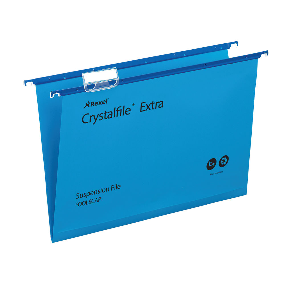 Rexel Crystalfile Extra Blue Suspension Files - 70630 Rexel Crystalfile Extra Blue Suspension Files - 70630