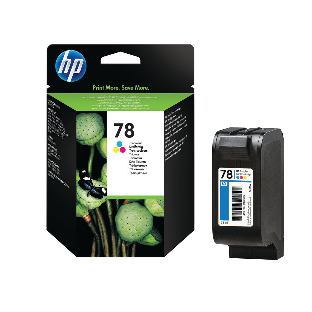HP 78 Tri Colour Inkjet Cartridge 19ml C6578DE