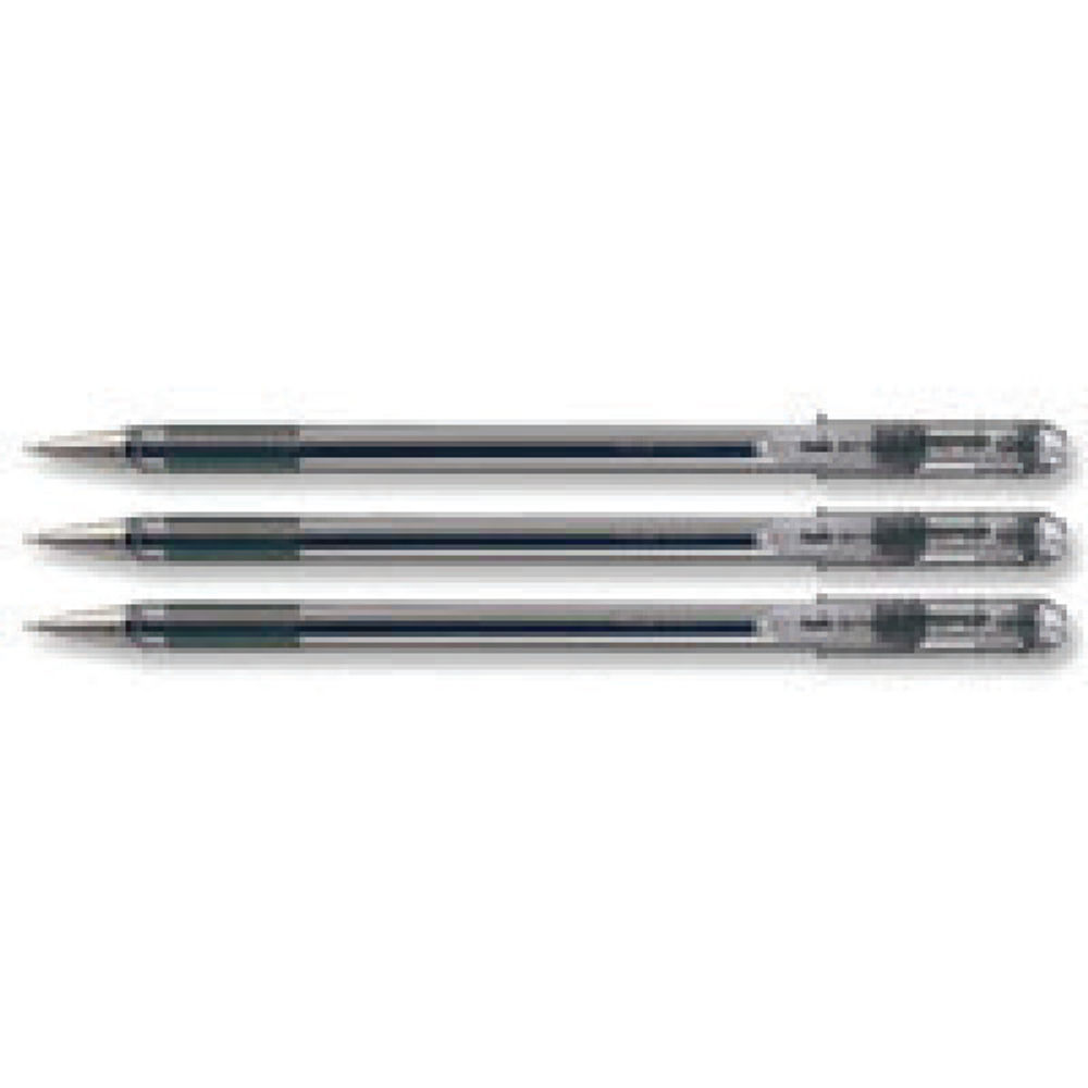 Pentel Superb Ballpoint Pen Fine Black (12 Pack) BK77-A