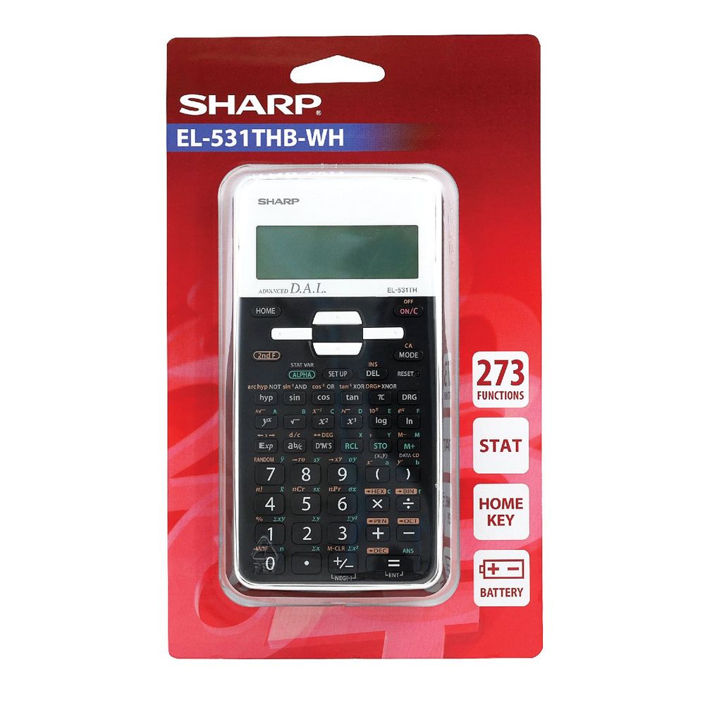 Sharp Black EL-531XH Scientific Calculator EL531XBWH
