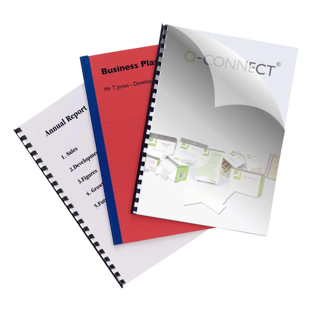 Q-Connect Clear A4 PVC Binding Covers 150 Micron (250 Pack) KF24010