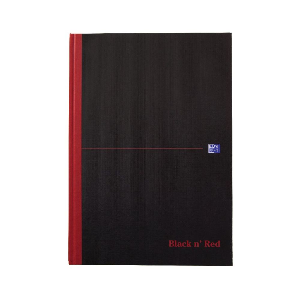Black n' Red Smart Ruled Casebound Hardback Notebook A4 100080428