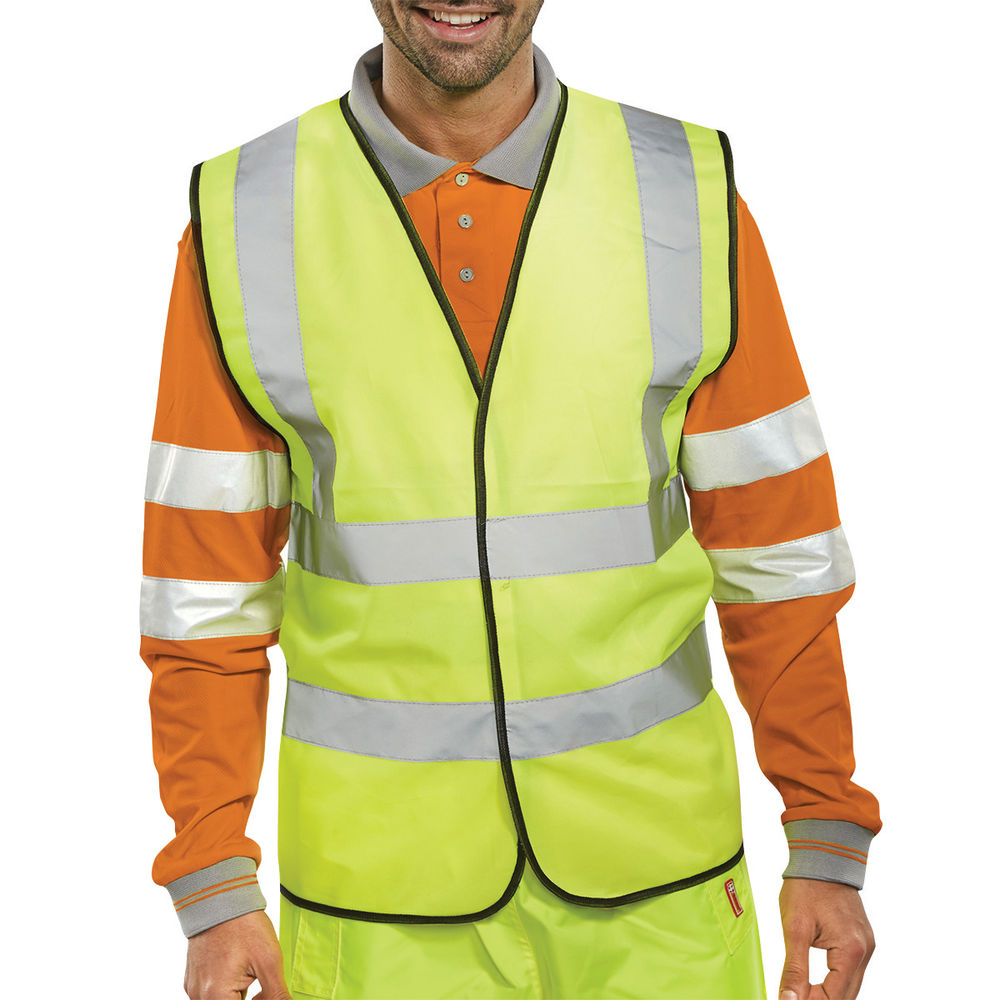 Hi-Viz Vest S/Yellow EN ISO 20471 Large WCENGL