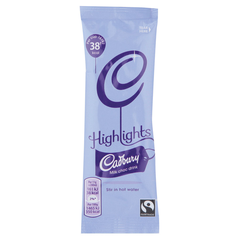 Cadbury Highlights Instant Drinking Chocolate Sachet 11g (30 Pack) A03334