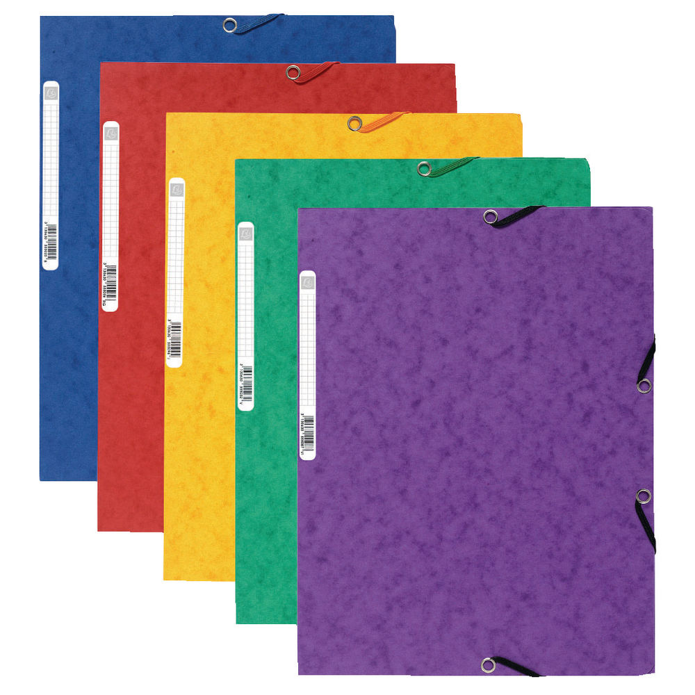 Exacompta Europa Portfolio File A4 Assorted 10 Pack 55515e