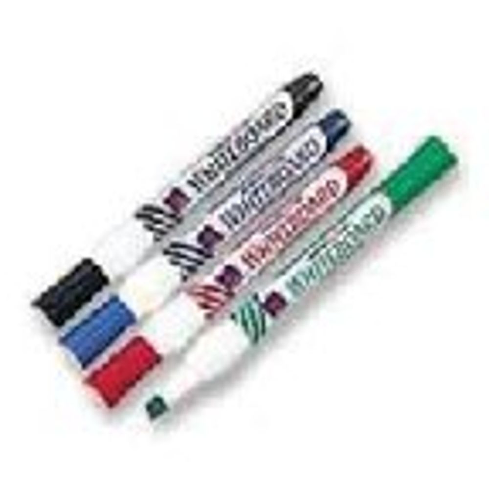 Assorted Whiteboard Markers Chisel Tip (4 Pack) WX26038