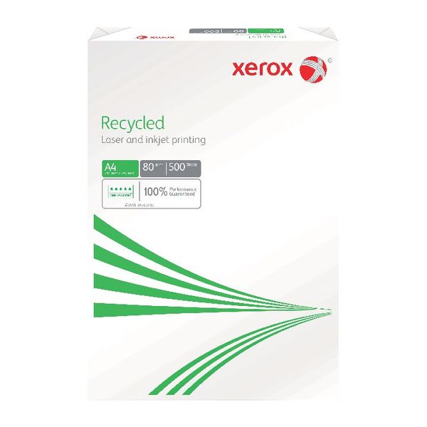 Xerox Recycled A4 Copier Paper 80gsm Ream Wrapped (Pack of 2500) 003R91165