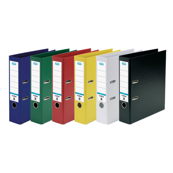 Elba 50mm Lever Arch File Plastic A4 Black 100202102