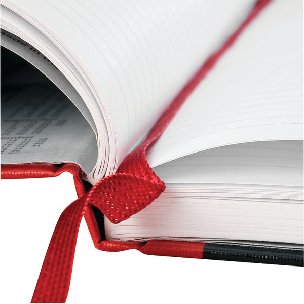 Black N Red Casebound Narrow Ruled Hardback Notebook A4 Pack Of 5 100080474