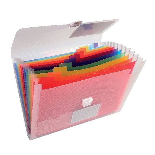 Exacompta 13 Pocket Expanding File Assorted 55298E