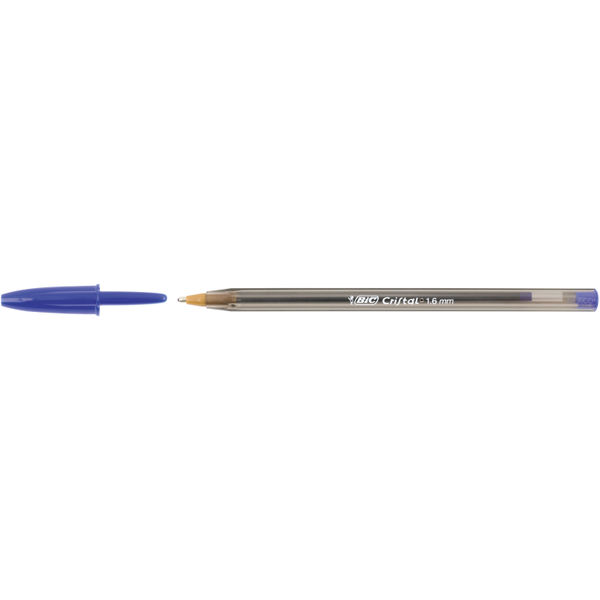 Bic Cristal Large 1.6mm Blue Ballpoint Pen (50 Pack) 880656