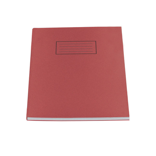 Silvine A4 Red Exercise Book, Notebooks - Pack of 10 - SV43508