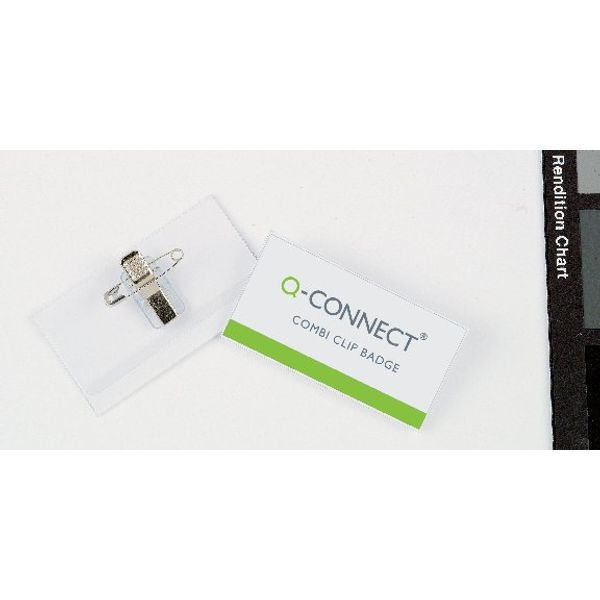 Q-Connect Combination Badge 54x90mm (50 Pack) KF01567