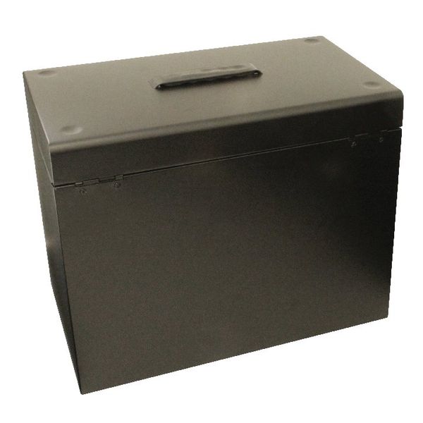 Cathedral Metal File Box Home Office A4 Black A4BK