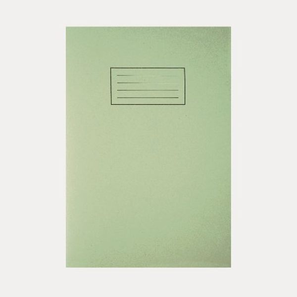Silvine Exercise Book A4 Ruled with Margin Green (10 Pack) EX110