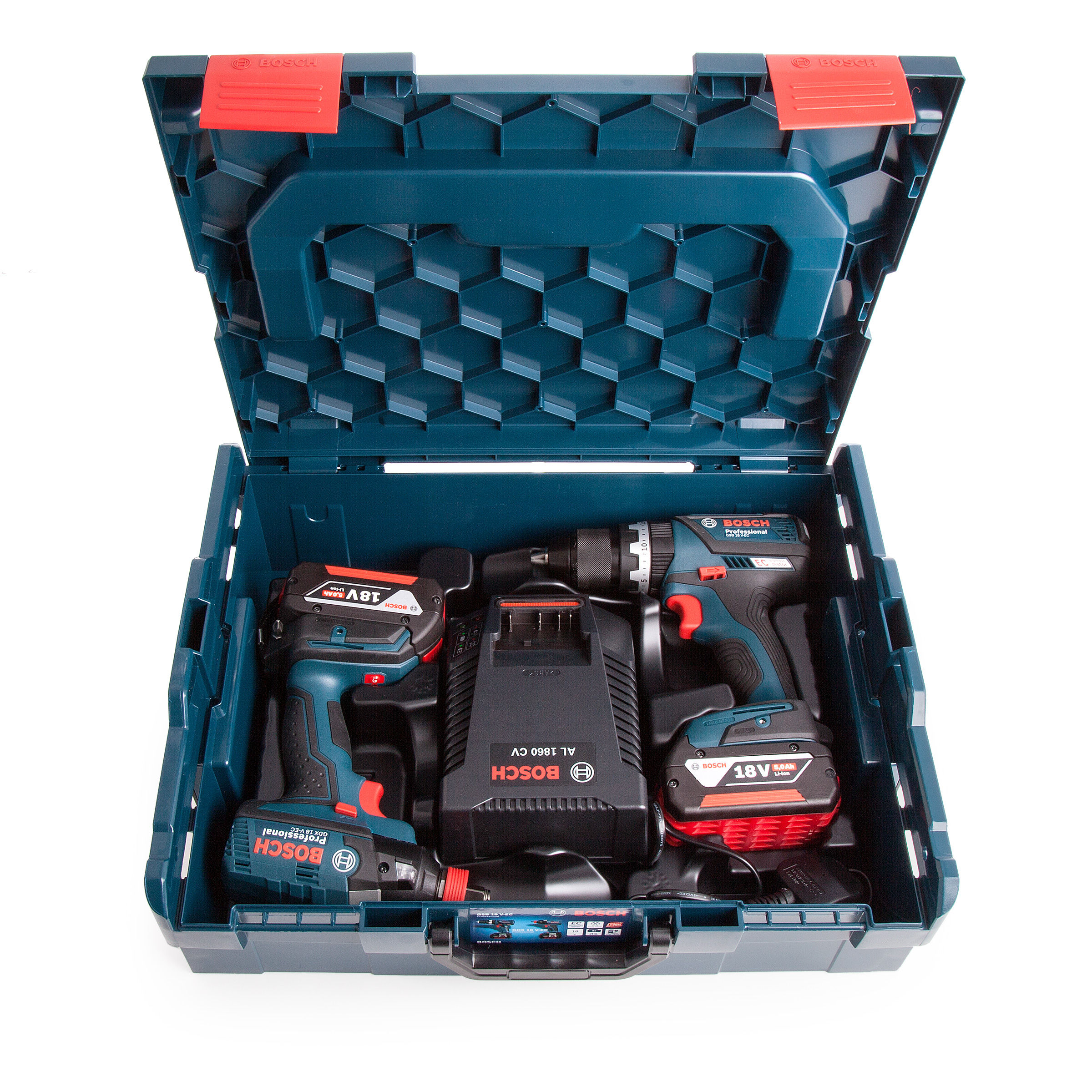 Toolstop Bosch GSB 18 V-EC + GDX 18 V-EC 18V Cordless Package in L-Boxx ...