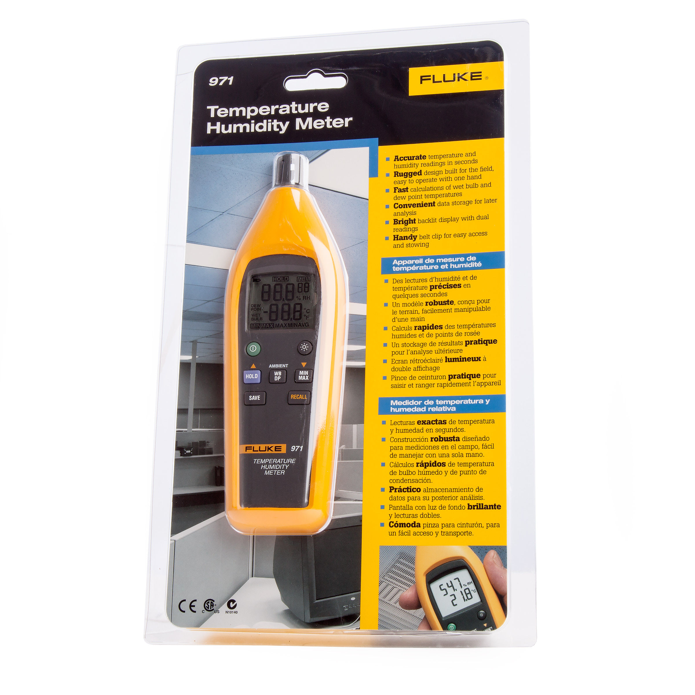 Toolstop Fluke 971 Temperature Humidity Meter (2418208) Toolstop Fluke 971 Temperature Humidity Meter (2418208)