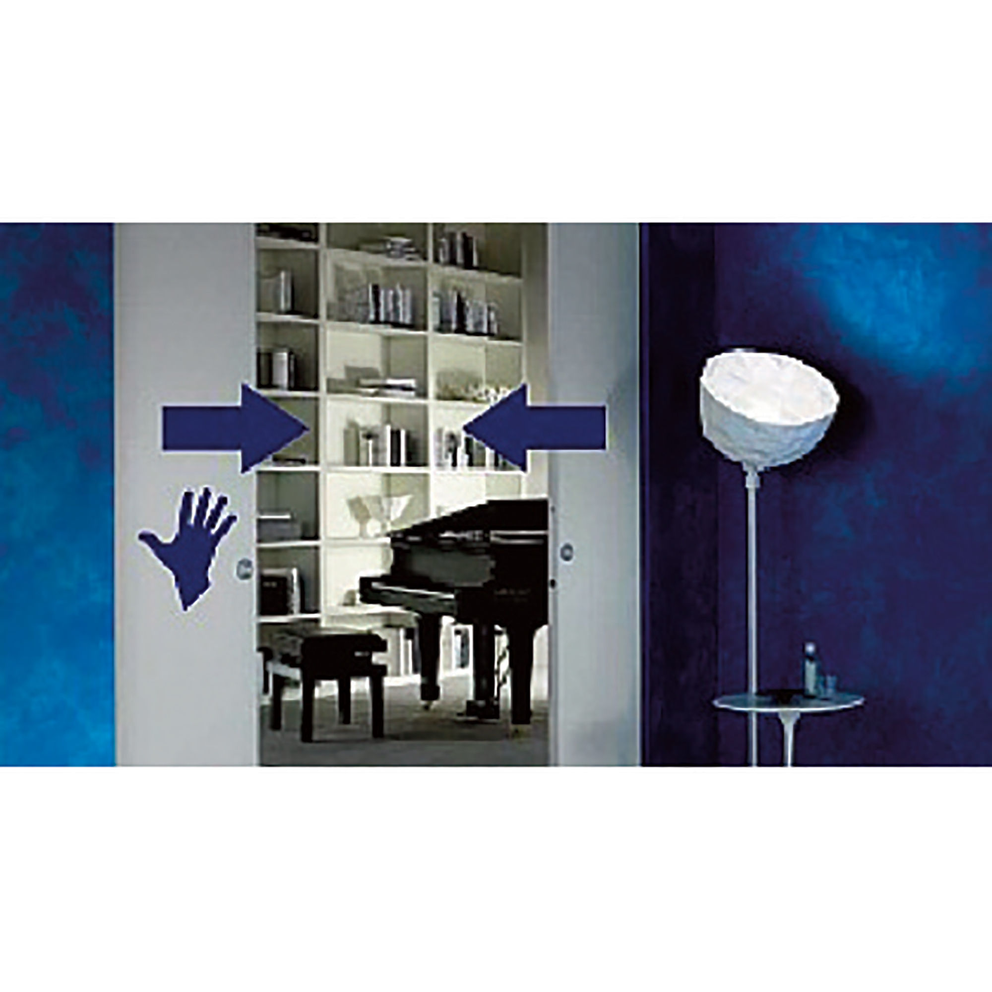 Double Pocket Door Damper Unit - Simultaneous Opening and Closing System