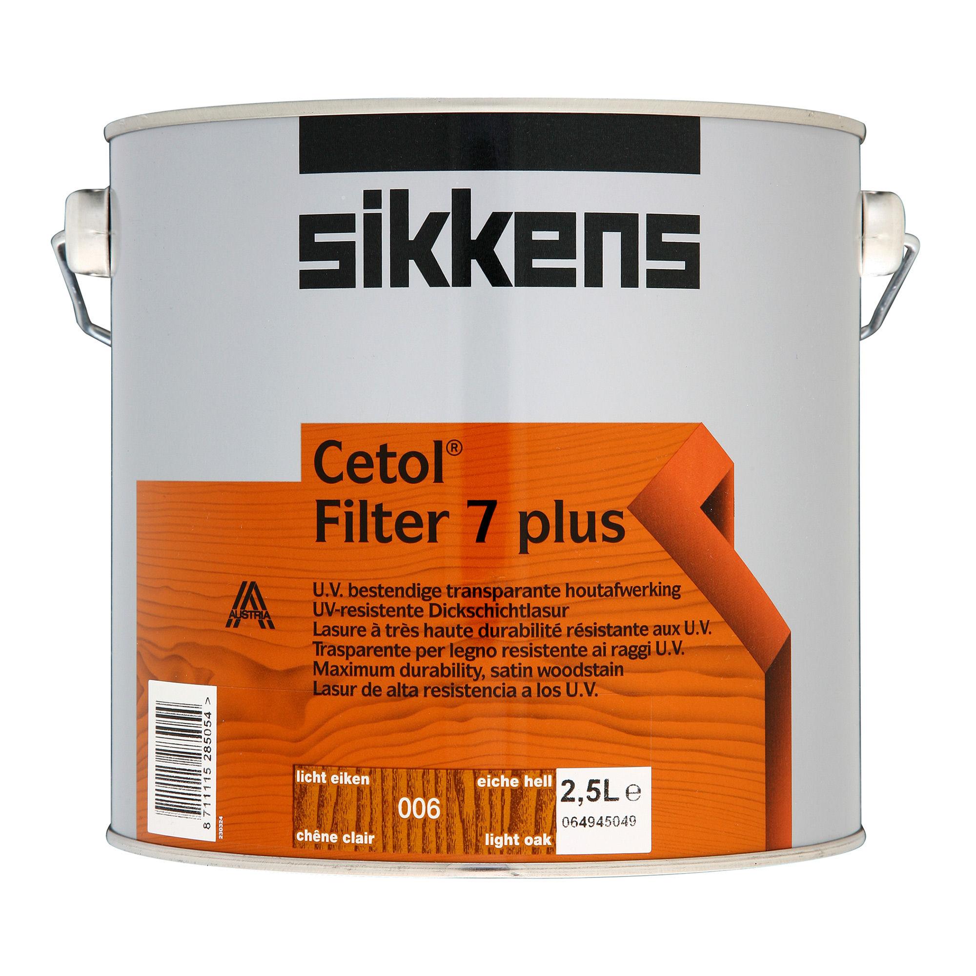 Sikkens Cetol Filter 7 Plus Woodstain – Light Oak 006 (2.5L)