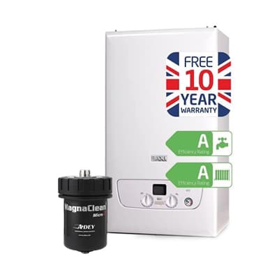 Baxi 818 System Boiler complete with Magnaclean Micro 2 Filter (10 Year ...