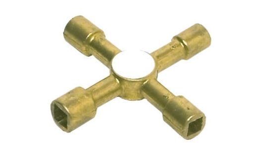 Rothenberger Brass Multi Purpose 4 Way Key