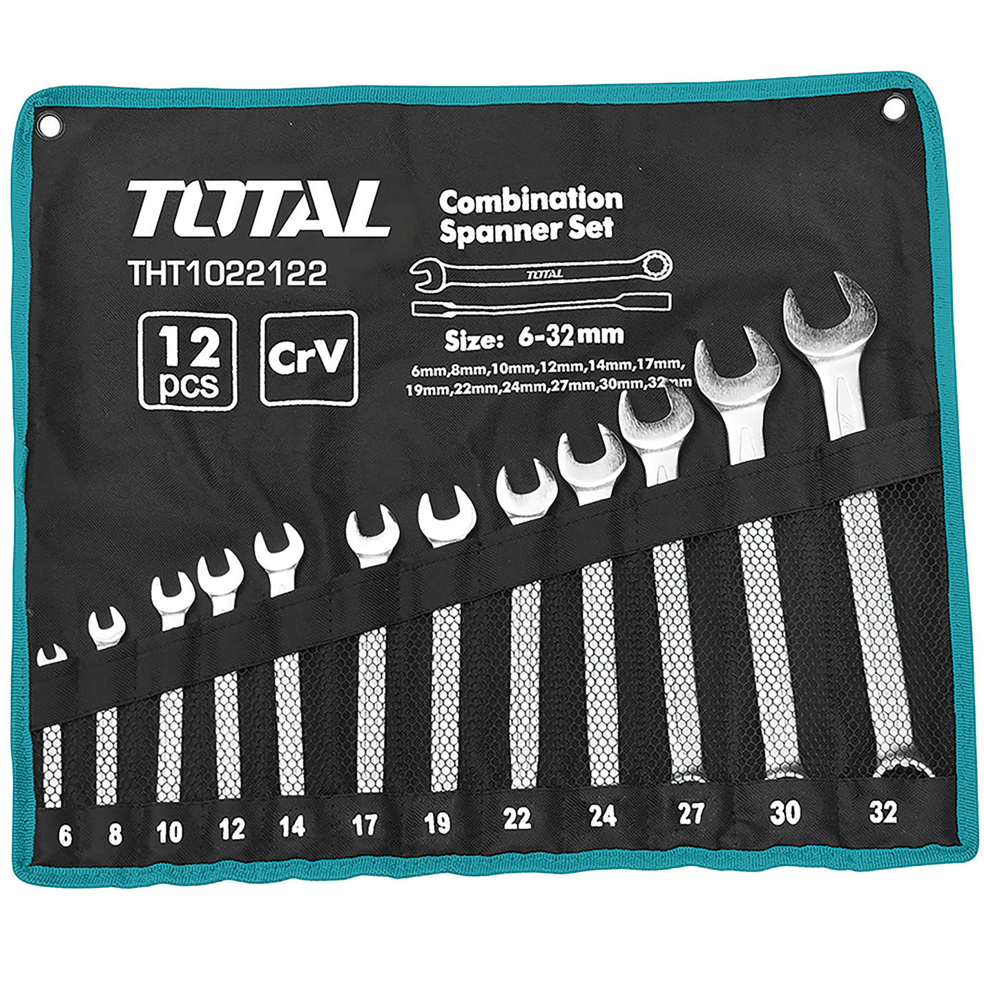 Total Tools 12PCS Combination Spanner SET6MM - 32MM