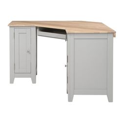 Chester Dove Grey Corner Desk