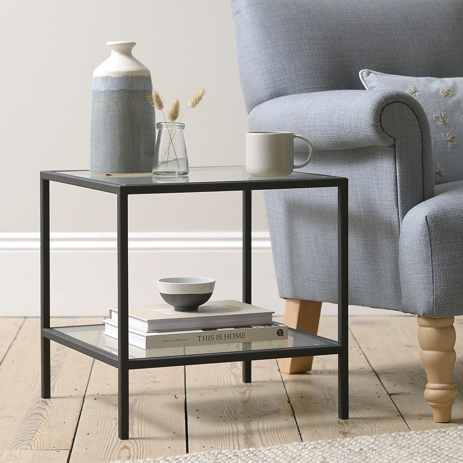 Metal & Wooden Lamp and Side Tables | The Cotswold Company