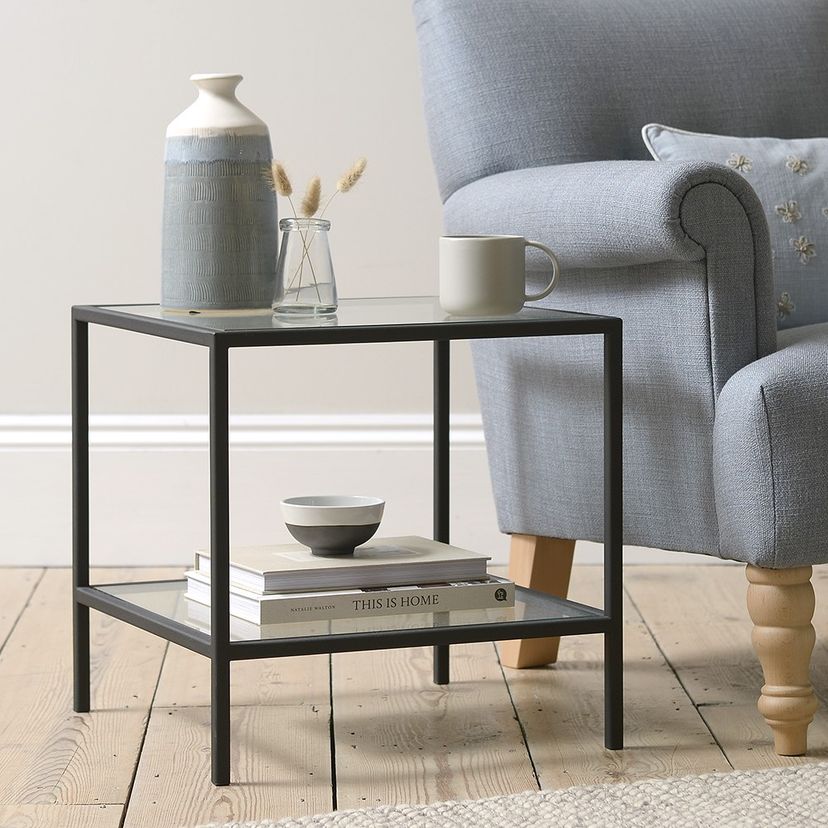 Metal & Wooden Lamp and Side Tables | The Cotswold Company