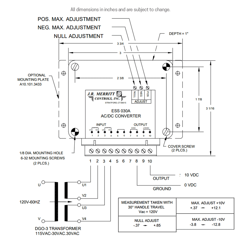 ESS 030 | AC/DC Converter | Output devices | JR Merritt