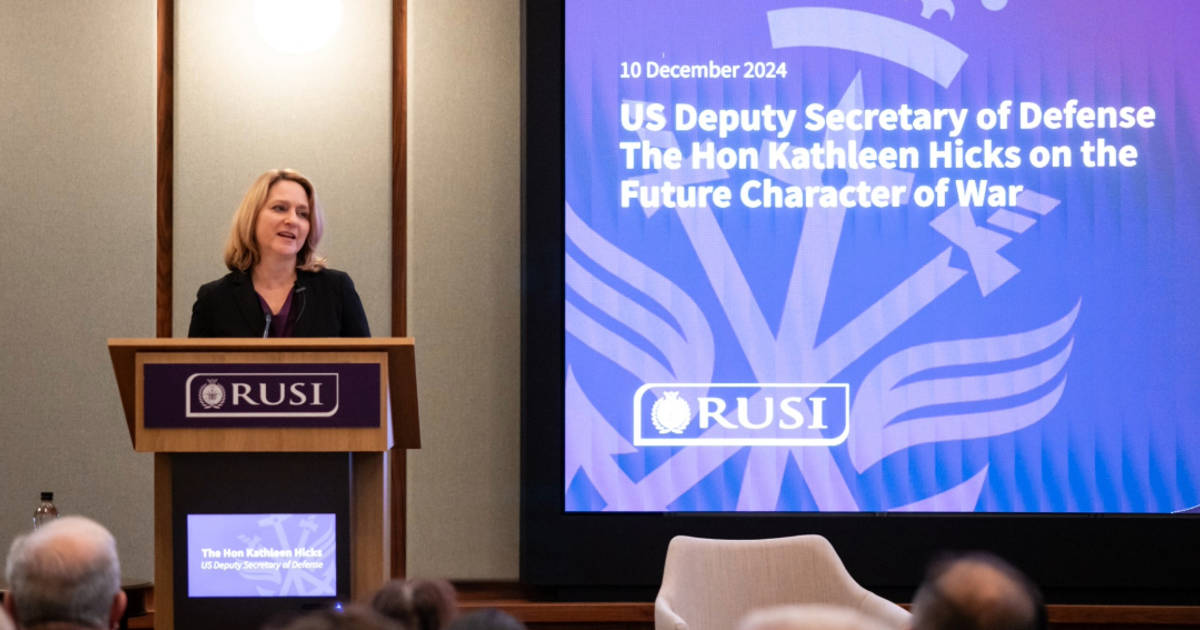 US Deputy Secretary of Defense Addresses RUSI on the Future Character ...