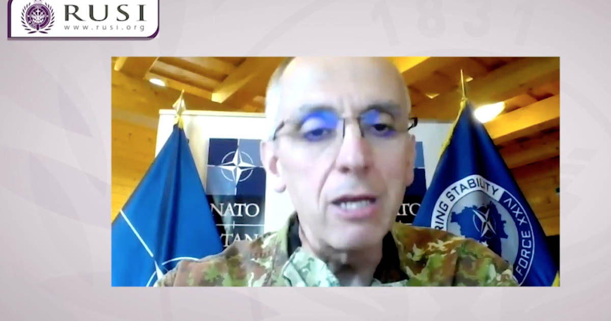 Sebastian interviews Major General Michele Risi | Royal United Services ...