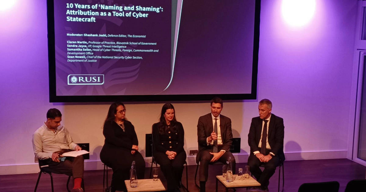 RUSI Panel Explores Role of ‘Naming and Shaming’ as a Tool of Cyber Statecraft | Royal United ...