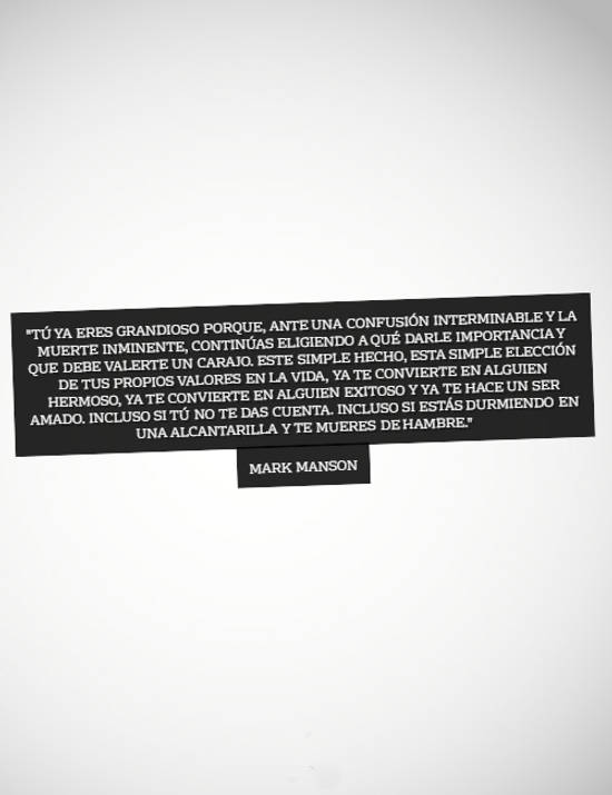 Frase #531397: "Tú ya eres grandioso porque, ante una confusión ...