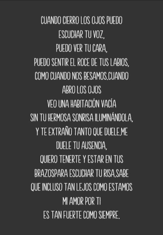 Frase #536940: Cuando cierro los ojos puedo escuchar tu voz, puedo ver ...