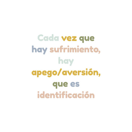 Frase #583238: Cada vez que hay sufrimiento, hay apego/aversión, que es ...