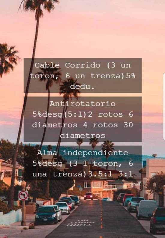 Frase #586307: Cable Corrido (3 un toron, 6 un trenza)5% dedu ...