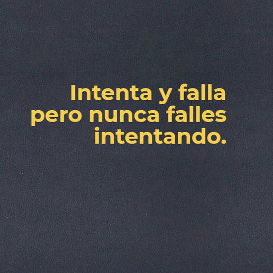 Frase #622083: Intenta y falla pero nunca falles intentando. – Crea Tu ...