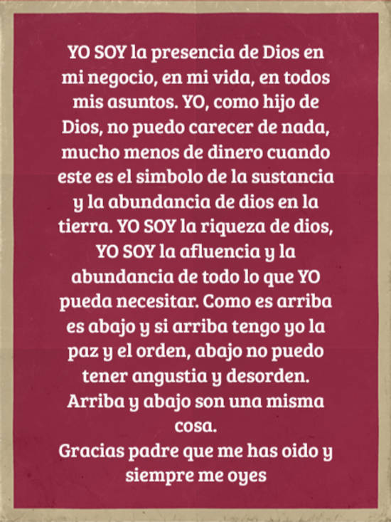 Frase #838507: YO SOY la presencia de Dios en mi negocio, en mi vida ...