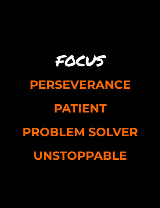 Frase #849858: Focus Perseverance Patient Problem Solver Unstoppable ...