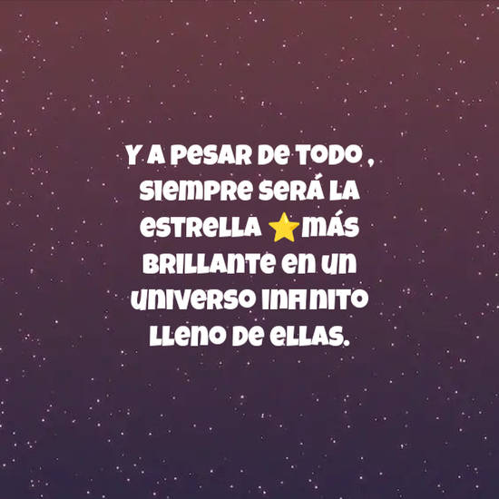 Frase #862571: Y a pesar de todo , siempre será la estrella ⭐más ...