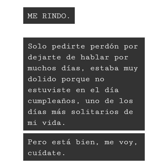 Frase #880771: ME RINDO. Solo pedirte perdón por dejarte de hablar por ...