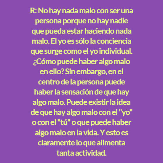 Frase #967342: R: No hay nada malo con ser una persona porque no hay ...