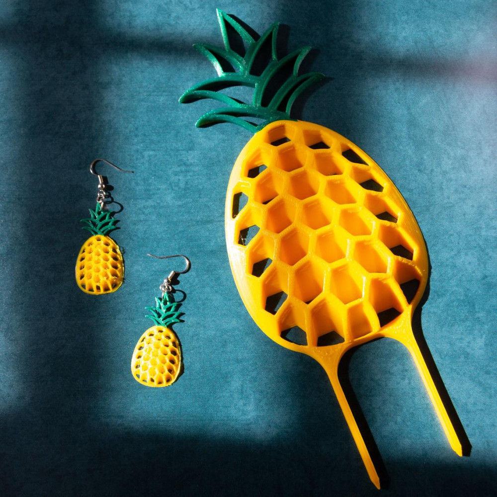 3D Printed Pineapple Trellis | Print A Pot