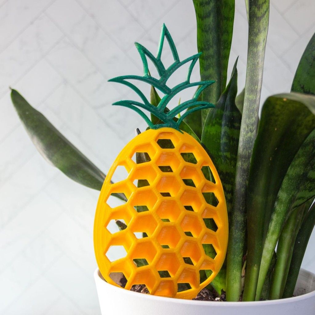 3D Printed Pineapple Trellis | Print A Pot