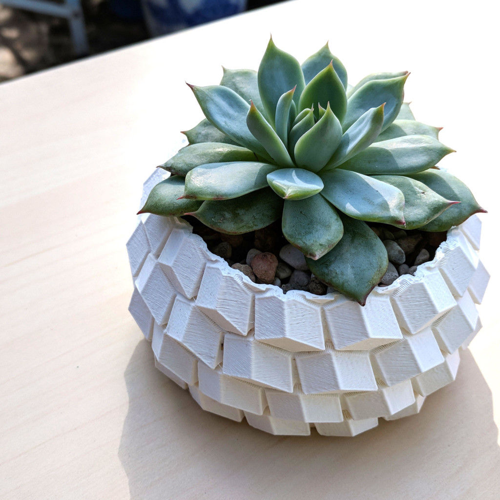 Honeycomb Pattern Planter | Print A Pot