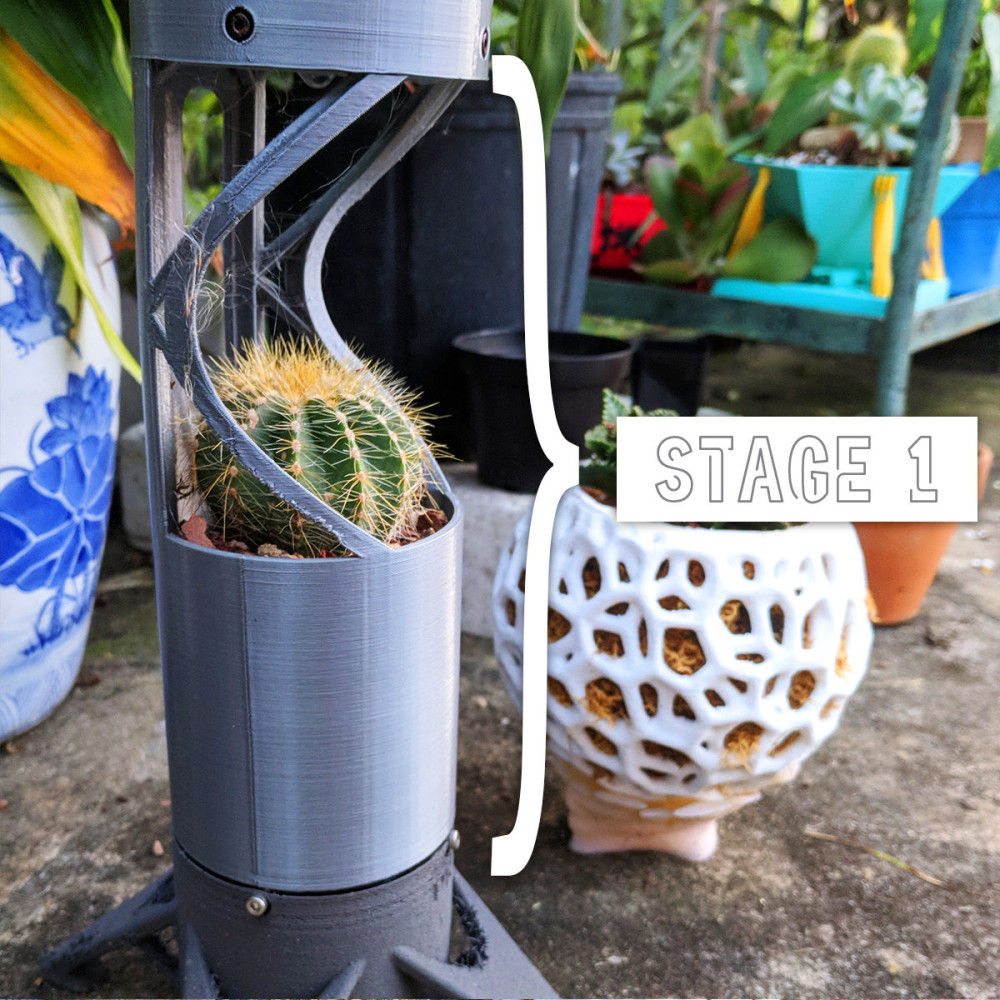 Rocket Vertical Planter | Print A Pot