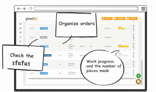 Online production management software for small manufacturers.