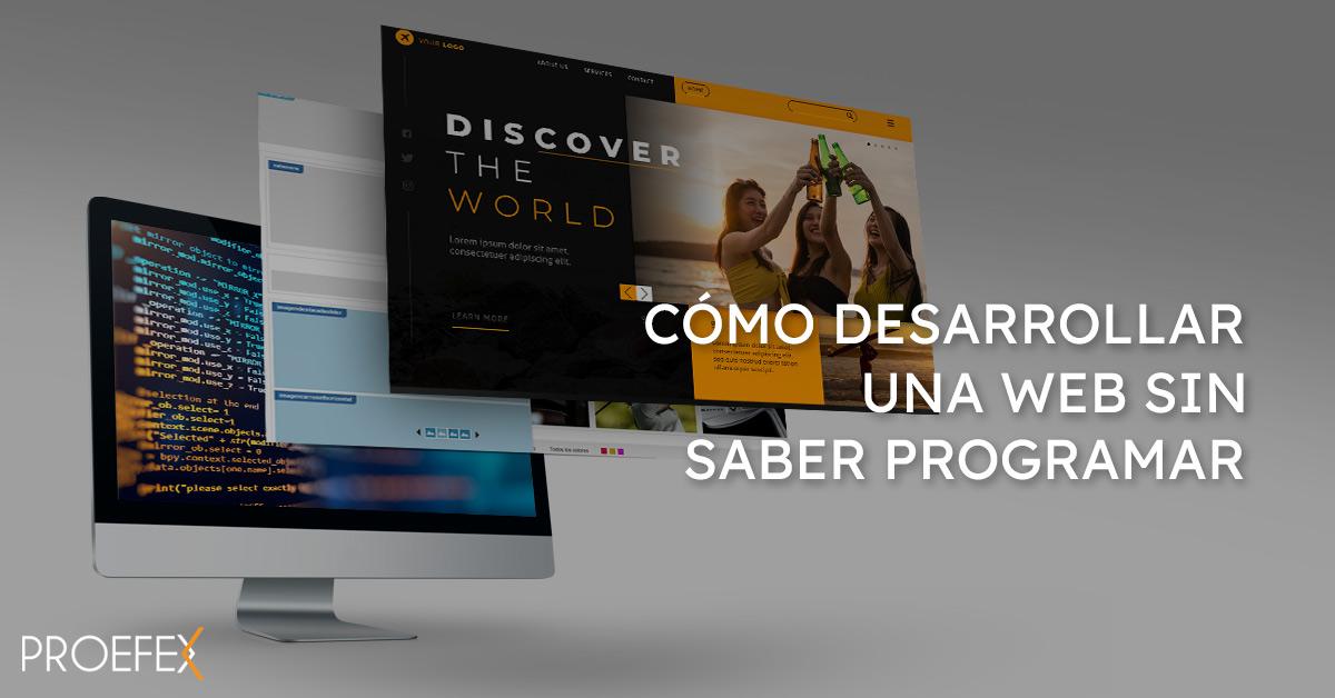 Proefex | CÓMO DESARROLLAR UNA WEB SIN SABER PROGRAMAR